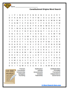 U.S. Constitution Word Searches - Word Search Hero.com