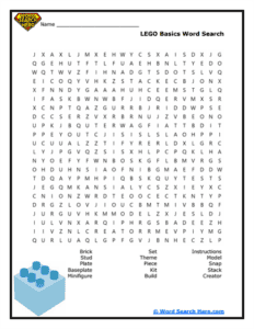 LEGO Word Search Collection - Free Printable PDF Building Puzzles