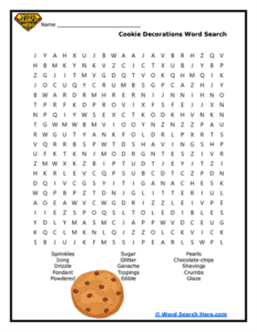 Cookie Word Search Puzzles: Freshly Baked Printable PDFs