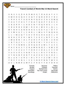 World War II Word Searches | Free WWII History PDF Activities