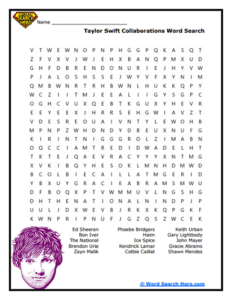 Taylor Swift Word Search Puzzles: Swiftie Printable PDF Fun