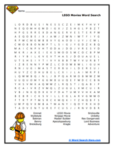 LEGO Word Search Collection - Free Printable PDF Building Puzzles