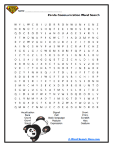 Free Panda Word Search Puzzles - Printable PDF Collection