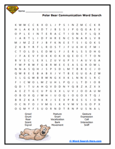 Polar Bear Word Search Puzzles | Free Printable PDF