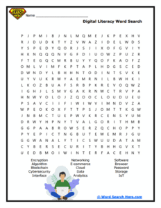 Digital Literacy Word Search - Word Search Hero.com