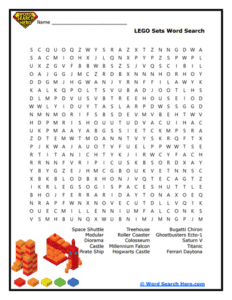 LEGO Word Search Collection - Free Printable PDF Building Puzzles