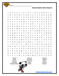 Free Panda Word Search Puzzles - Printable PDF Collection