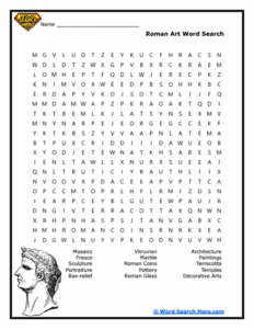 Ancient Rome Word Searches | Printable PDF History Worksheets