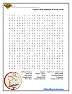 Taylor Swift Word Search Puzzles: Swiftie Printable PDF Fun