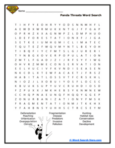 Free Panda Word Search Puzzles - Printable PDF Collection