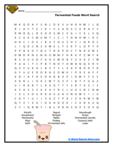 Healthy Foods Word Search: Nutritious Printable PDF Puzzles