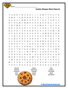 Cookie Word Search Puzzles: Freshly Baked Printable PDFs