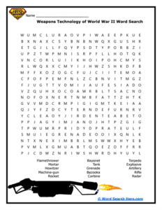 World War II Word Searches | Free WWII History PDF Activities