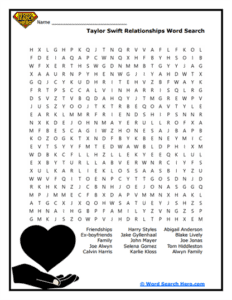 Taylor Swift Word Search Puzzles: Swiftie Printable PDF Fun