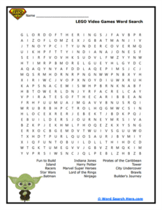 LEGO Word Search Collection - Free Printable PDF Building Puzzles