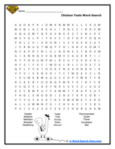 Chickens Word Search Puzzles | Free Printable PDF Worksheets