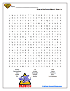 Sharks Word Search Puzzles | Free Printable PDF Collection