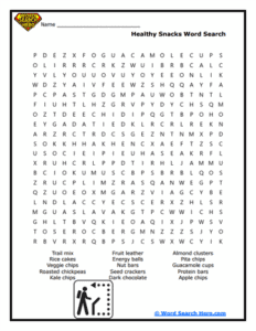 Healthy Foods Word Search: Nutritious Printable PDF Puzzles