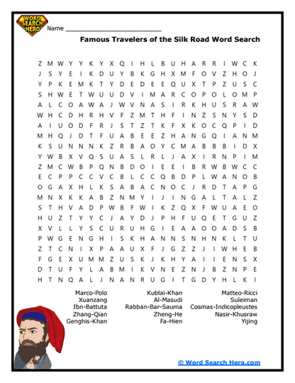 History Word Searches - Word Search Hero.com