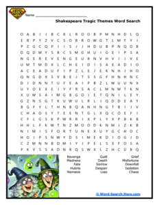 William Shakespeare Word Searches - Word Search Hero.com