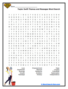 Taylor Swift Word Searches - Word Search Hero.com
