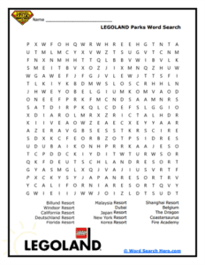 LEGO Word Search Collection - Free Printable PDF Building Puzzles
