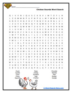 Chickens Word Search Puzzles | Free Printable PDF Worksheets