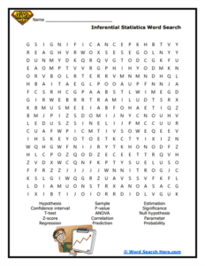 Statistics and Probability Word Searches | Printable Math Puzzles