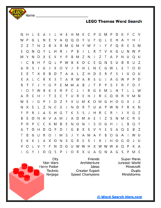 LEGO Word Search Collection - Free Printable PDF Building Puzzles