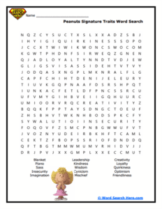 Peanuts & Snoopy Word Search Puzzles - Free PDF Printables