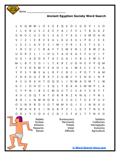 History Word Searches - Word Search Hero.com