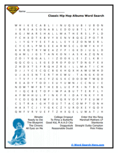Hip Hop and Rap Word Searches: Rhythmic Printable PDF Puzzles