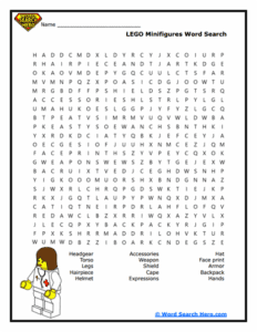 LEGO Word Search Collection - Free Printable PDF Building Puzzles