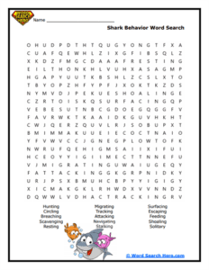 Sharks Word Search Puzzles | Free Printable PDF Collection
