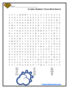 3-Letter Word Search Puzzles | CVC Words Phonics Worksheets