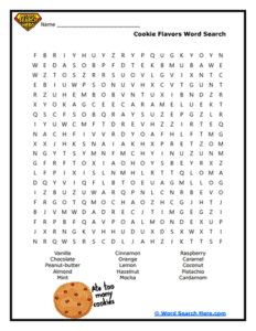 Cookie Word Searches - Word Search Hero.com