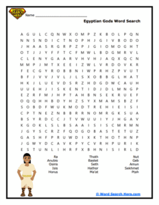Ancient Egypt Word Searches | Free Printable PDF for Teachers