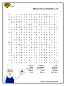 Atomic Structure Word Searches - Word Search Hero.com