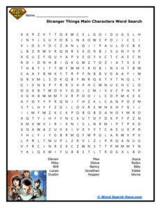 Stranger Things Word Searches: Upside Down Printable PDFs
