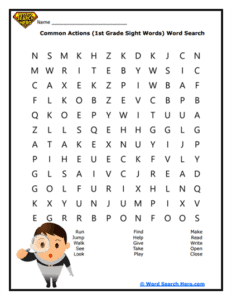 1st Grade Sight Word Searches | Printable PDF Literacy Activities