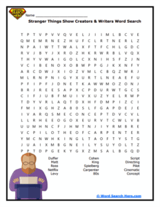 Stranger Things Word Searches: Upside Down Printable PDFs