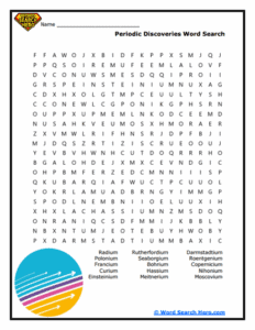 Periodic Table Word Search Printables | Element PDFs | Word Search Hero