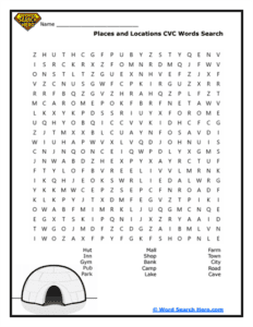 CVC Words Word Searches - Word Search Hero