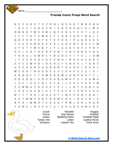 Friends Word Search Puzzles: Central Perk Printable PDFs