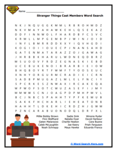 Stranger Things Word Searches: Upside Down Printable PDFs