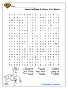 Basketball Word Search Collection - Slam Dunk Printable PDF Puzzles