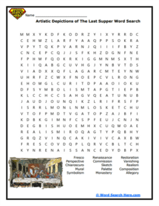 The Last Supper Word Search - Holy Week & Communion PDF Puzzles