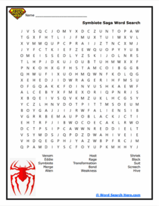 Spider Man Word Search Puzzles | Free Web-Slinger PDF Pack
