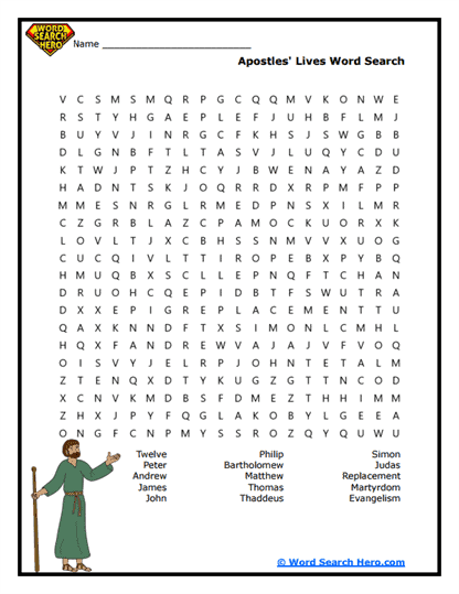 Jesus Word Searches - Word Search Hero