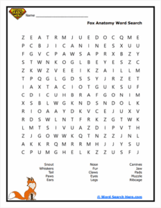 Fox Word Searches - Word Search Hero.com